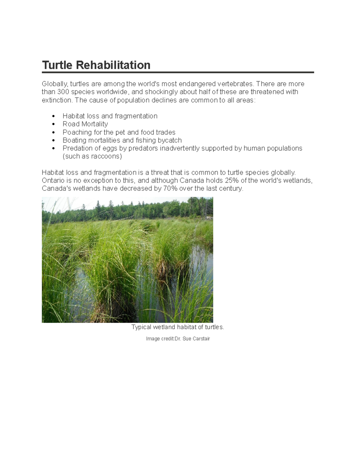 Unit 7-9 Introduction to Wildlife Rehabilitation Online Lecture Notes ...