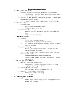 Principles of Fashion Merchandising - Homework 2 - Courtney Noel RETL ...