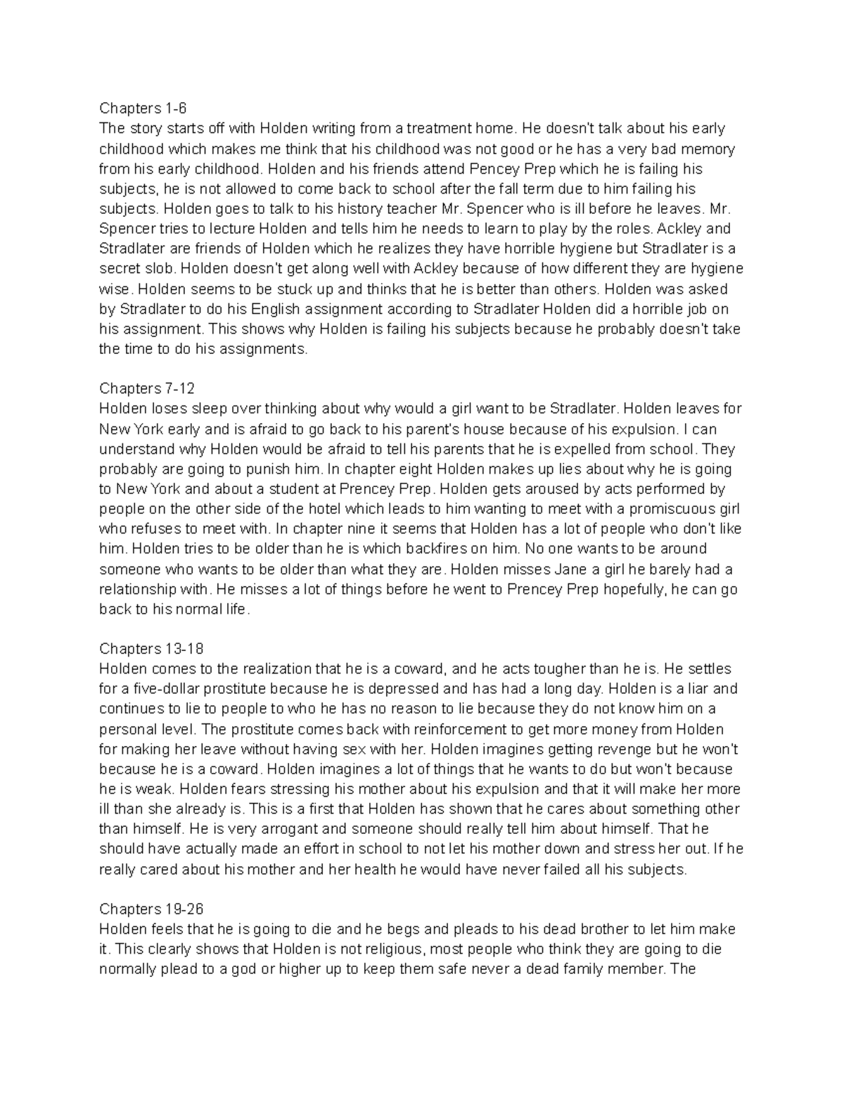 Q2 Novel Project Part 3 Ap Lit Chapters 1 The Story Starts Off
