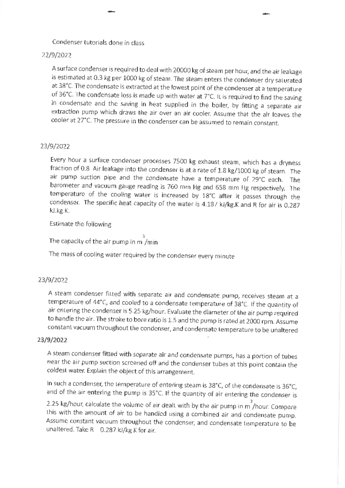 Steam Condenser Tutorials - Studocu