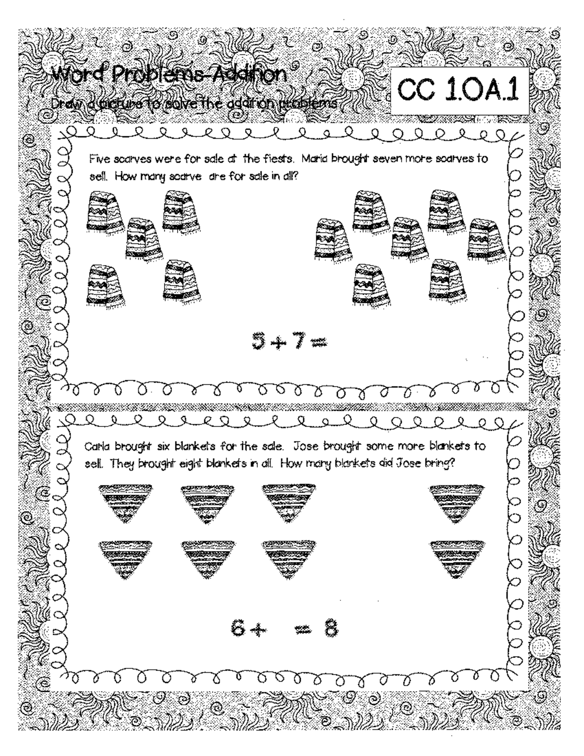 1st grade math packet - Math practice in worksheets - ECE TEL-502 - Studocu