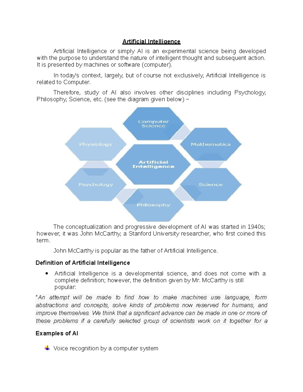 Ai - Introduction To Information Technology - Artificial Intelligence ...