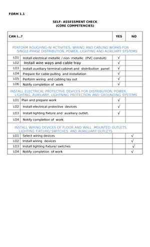 3 - Attendance sheet for eim nc2 - TESDA-SOP-CACO-00-F Technical ...