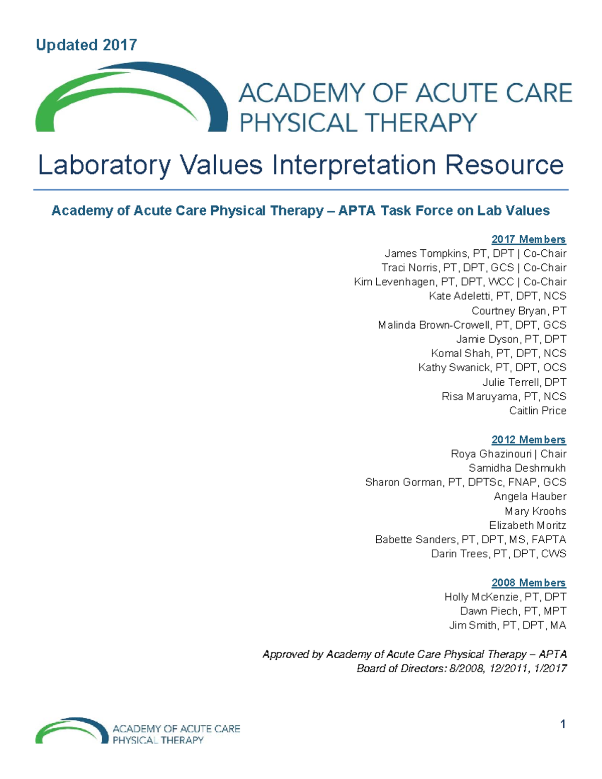 Abnormal lab values - fefe2f42 - Updated 2017 Laboratory Values ...