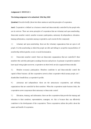 Module 5 BUS377 - Assignment: MODULE 5 The dating assignment to be ...