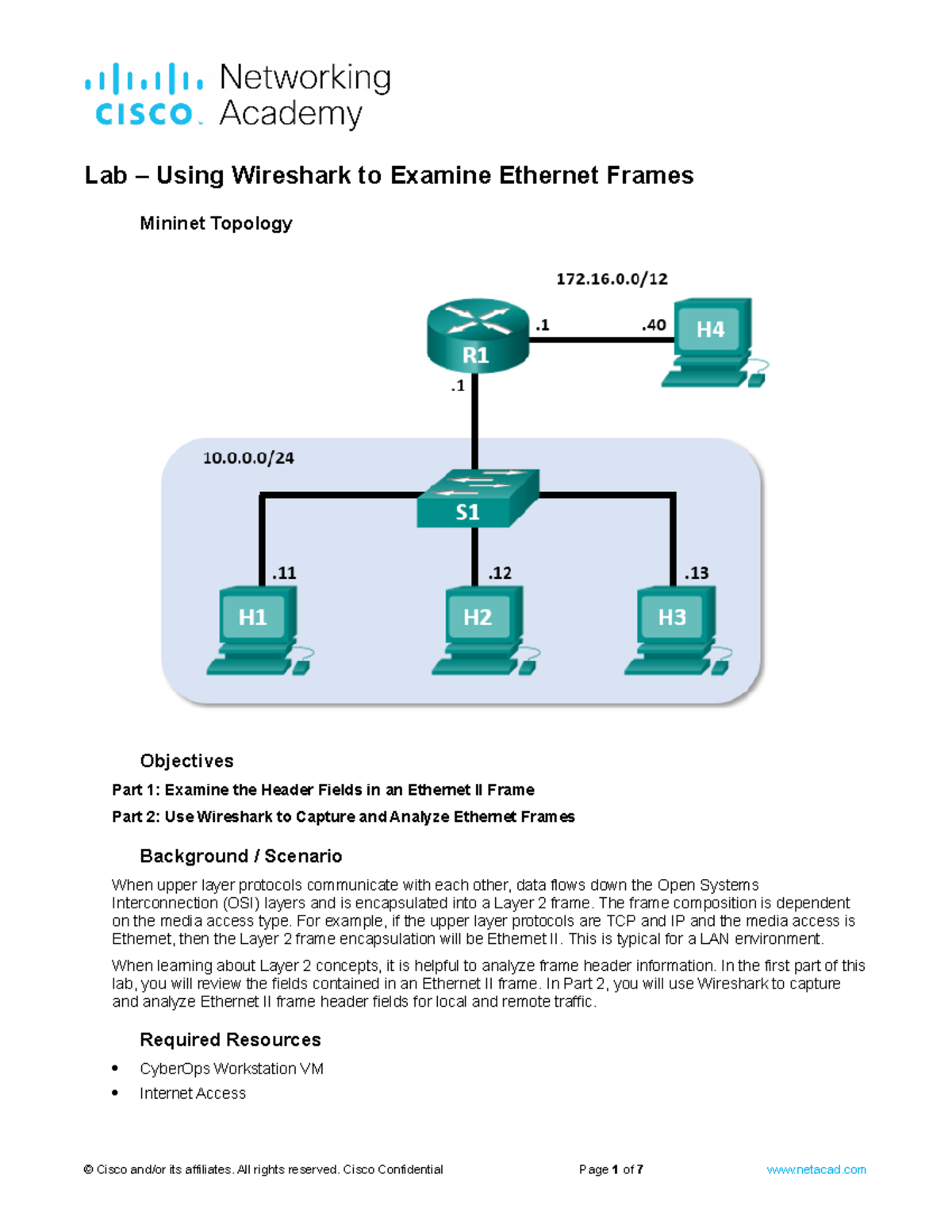 IT0005-Laboratory-Exercise-6-Lab - Using Wireshark to Examine Ethernet Frames - Mininet Topology ...