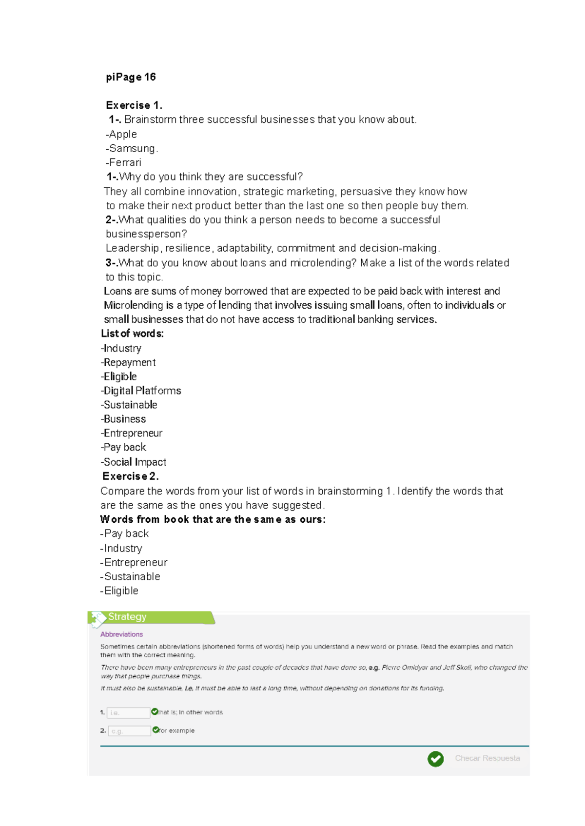 Activity 4 Page 16-18 - Inglés libro paginas - piPage 16 Exercise 1. 1 ...