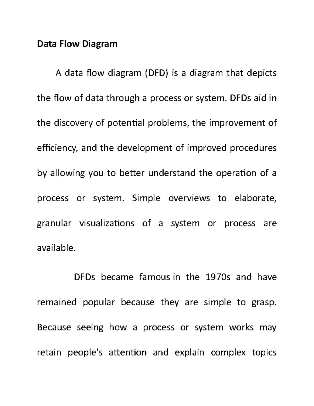 Data Flow Diagram(Definition and DFD Symbols) - Data Flow Diagram A ...