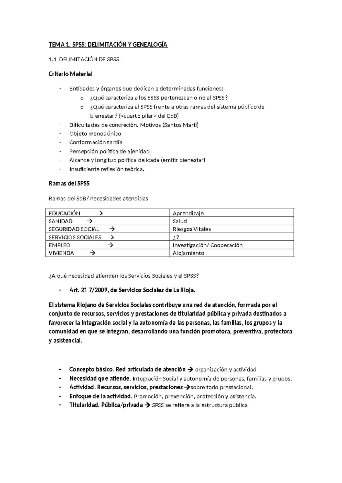 Delimitación DE SPSS - Esquema - TEMA 1. SPSS: DELIMITACIÓN Y GENEALOGÍA 1 DELIMITACIÓN DE SPSS ...