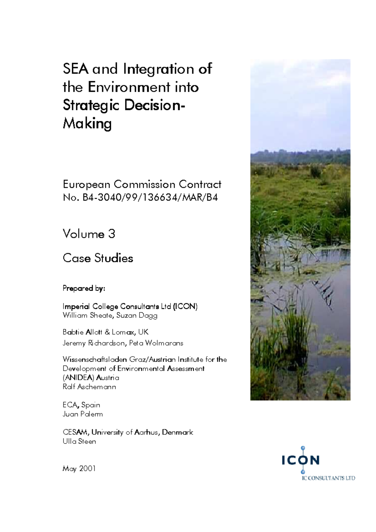 SEA and Integration Case Studies - SEA and Integration ofSEA and ...