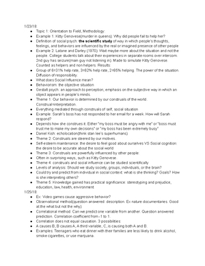 PSYC 2600 Unique Example 3-Self Handicapping - When I was in high ...
