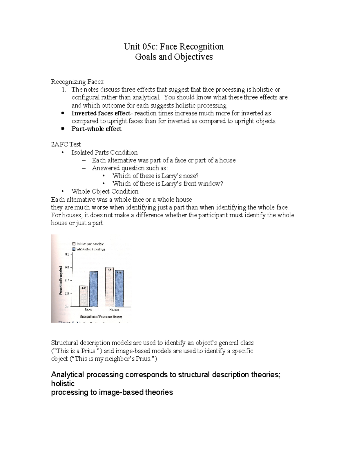 05c Goals and Objectives Face Recognition - Unit 05c: Face Recognition ...