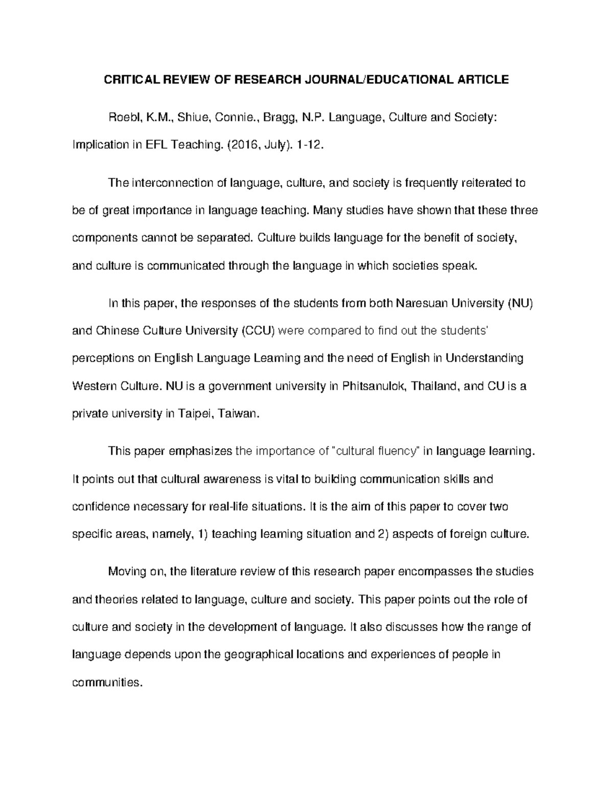 Critical Review OF Research Journal - CRITICAL REVIEW OF RESEARCH ...