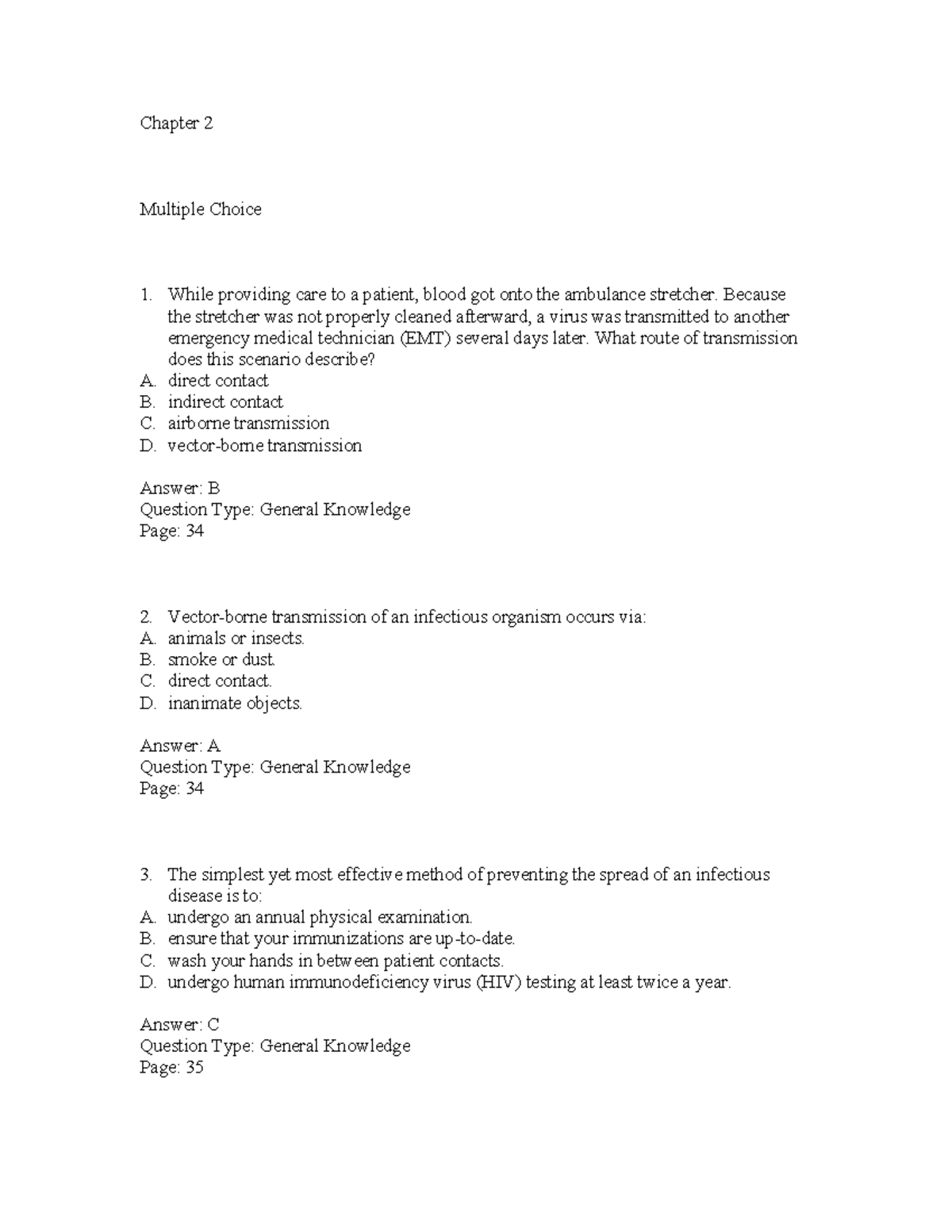 Chapter 02 - questions - Chapter 2 Multiple Choice While providing care ...