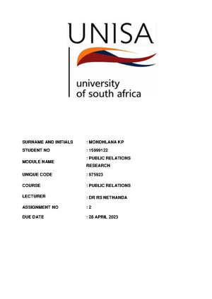 DPR3702 Portfolio - This is the final summative assessment. - COVER ...