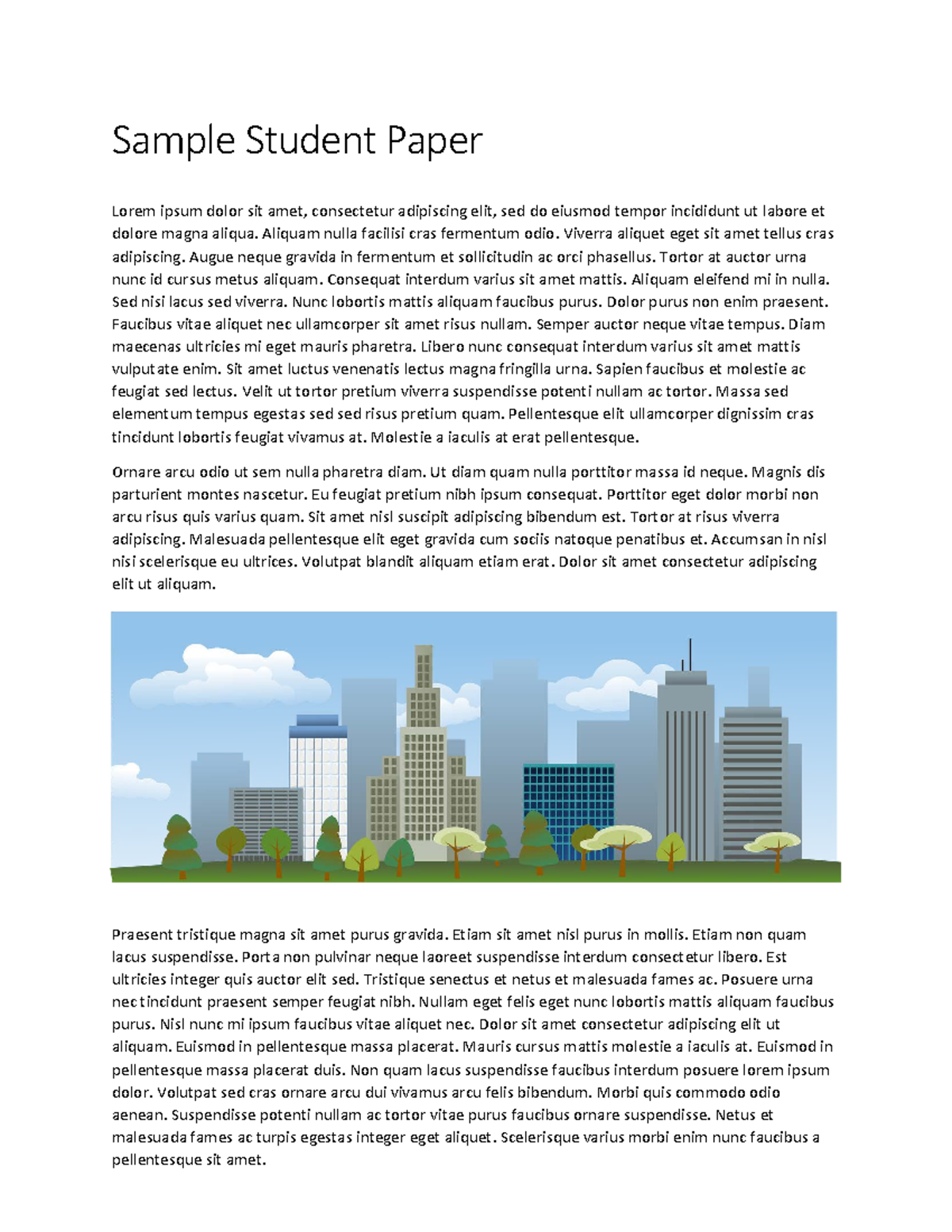 Sample Student Paper - Sample Student Paper Lorem ipsum dolor sit amet ...