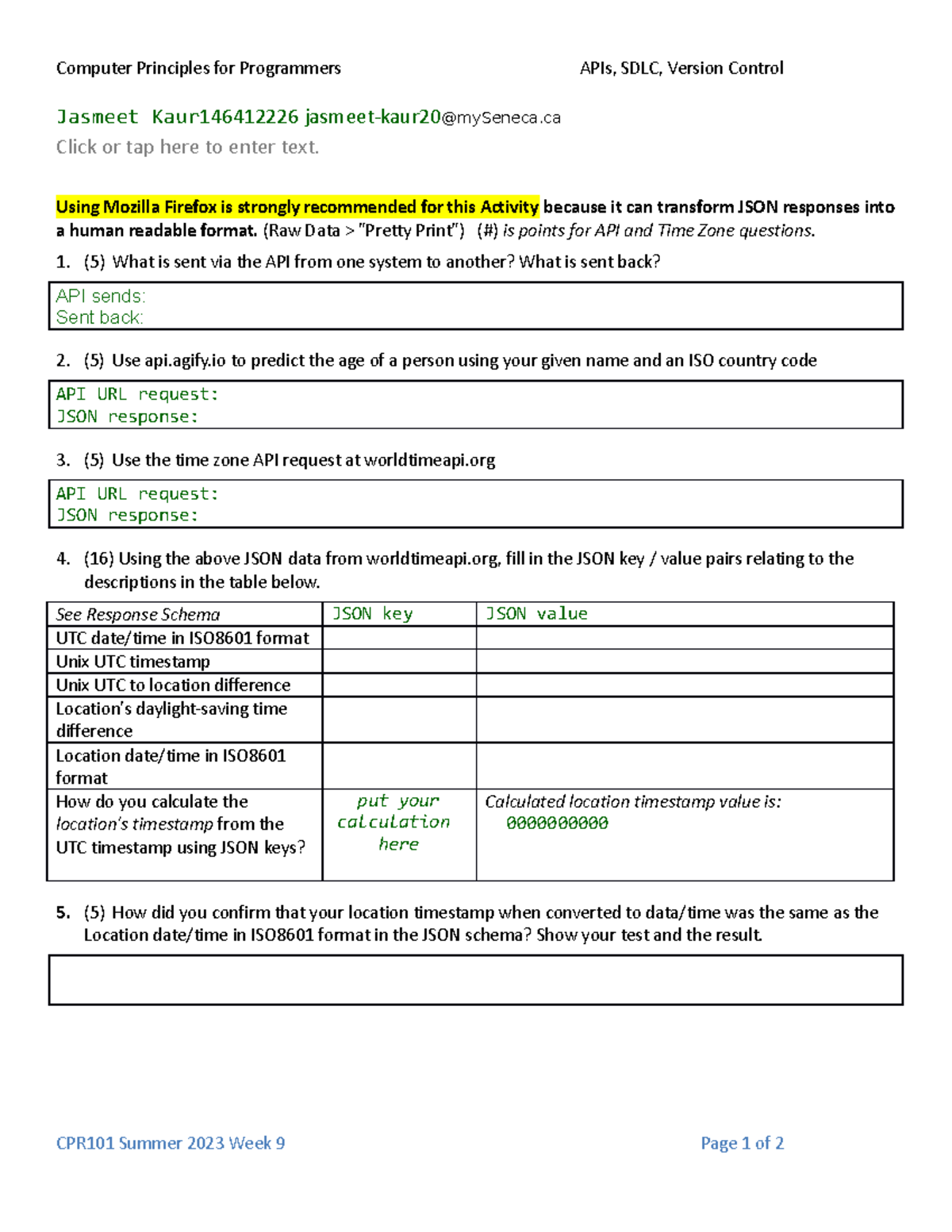 CP4P SDLC Activity Answers - Computer Principles for Programmers APIs ...