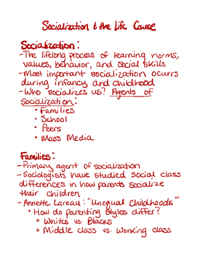 Chapter 3 Notes Culture and Society - ####### Culture and Society ...