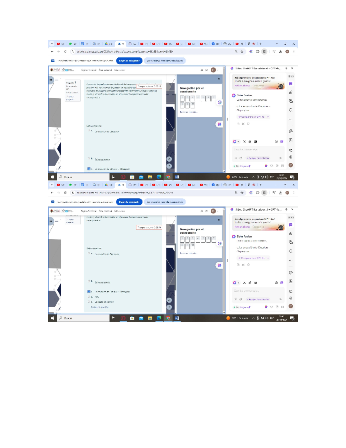 Doc1 - tarea - v (71 (3) TIP TIE L Bib 5 D x Tác (71 (71 BA (71 (71 Val (1) O Dis 4 o X c 1 5 X ...