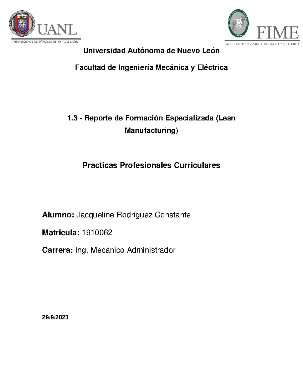 ACT-1 - actividades de practicas profesionales - Universidad Autónoma ...