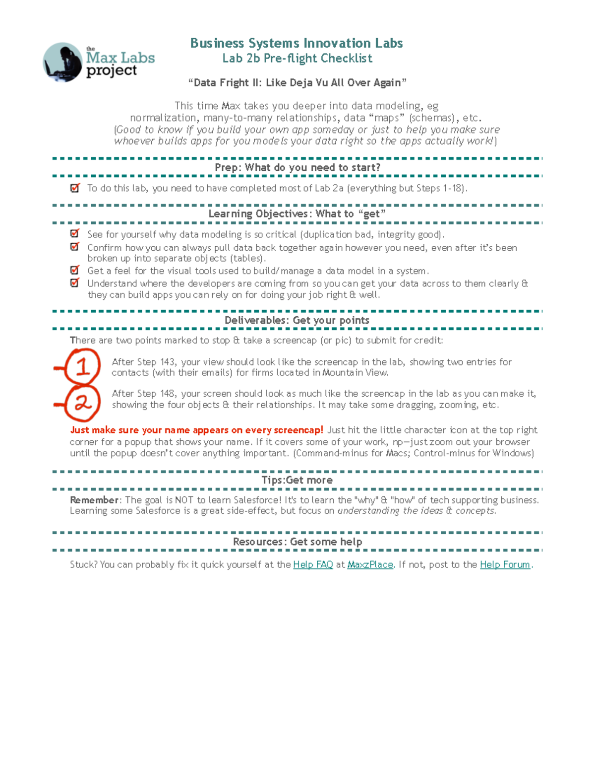 Lab 2b Packet - helpful work. - Business Systems Innovation Labs Lab 2b ...