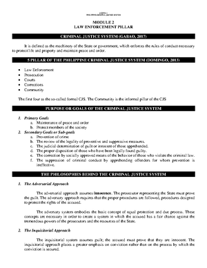 Module 4 - COURT PILLAR - MODULE 4 COURT PILLAR THE THIRD PILLAR OF THE ...