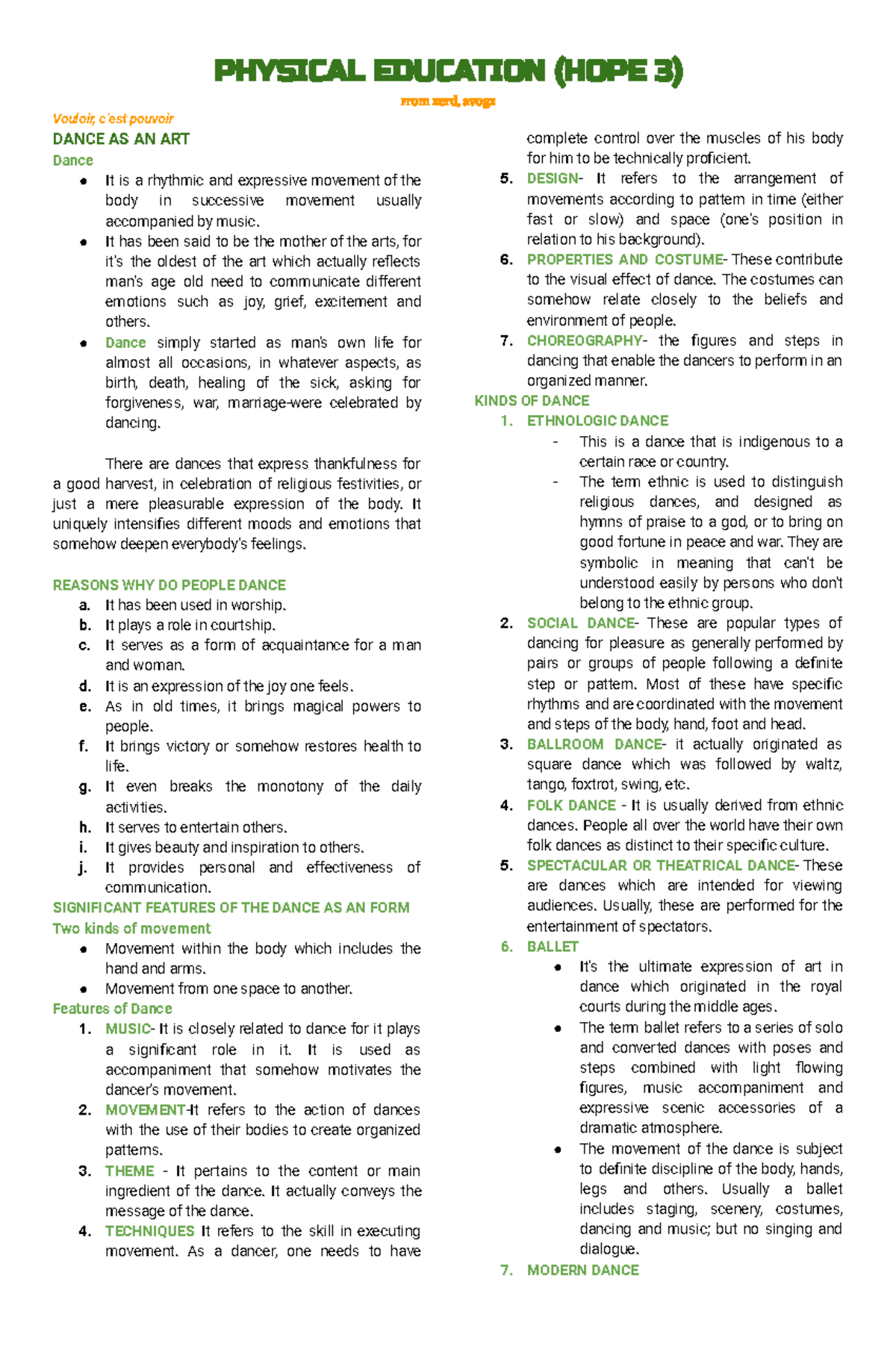 Physical-Education-HOPE3 - PHYSICAL EDUCATION (HOPE 3) From xerd, avogz ...