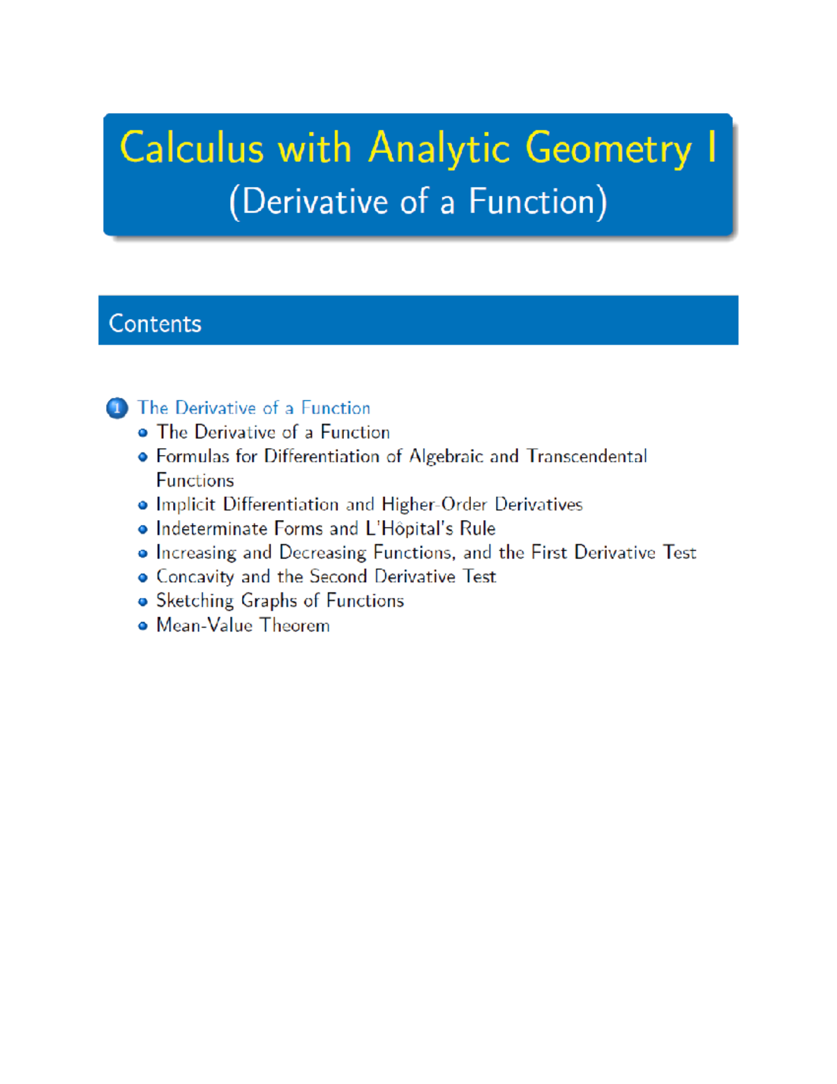 Diff-Calculus Chapter-2 - Civil Engineering - Studocu