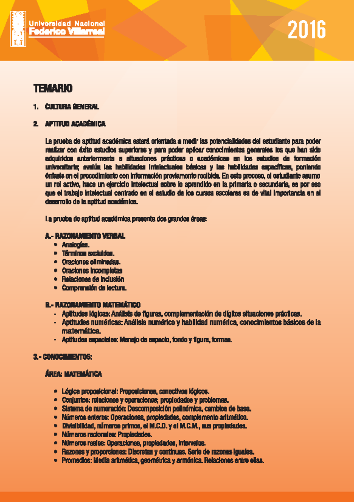 Temario admision 2016 - Historia de la Medicina - Studocu