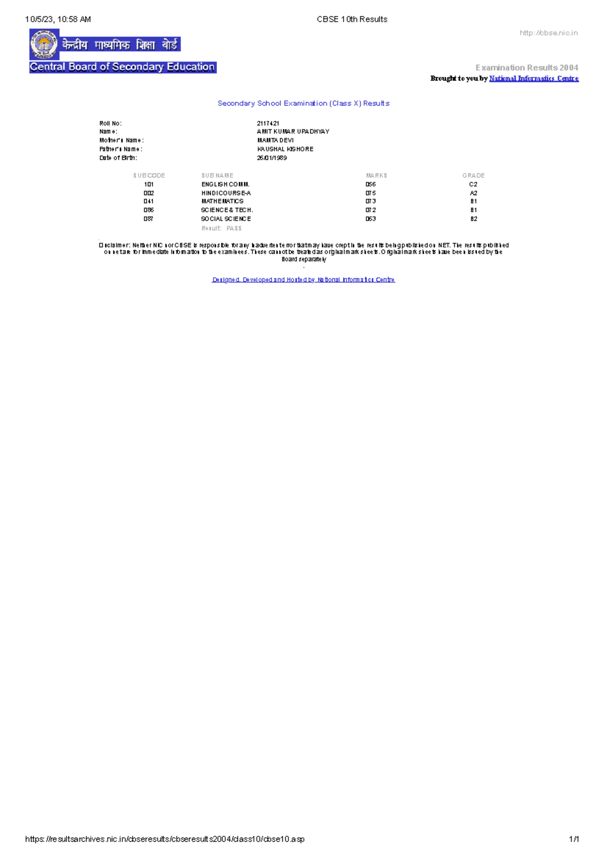 CBSE 10th Results - gdfgg - 10/5/23, 10:58 AM CBSE 10th Results - Studocu