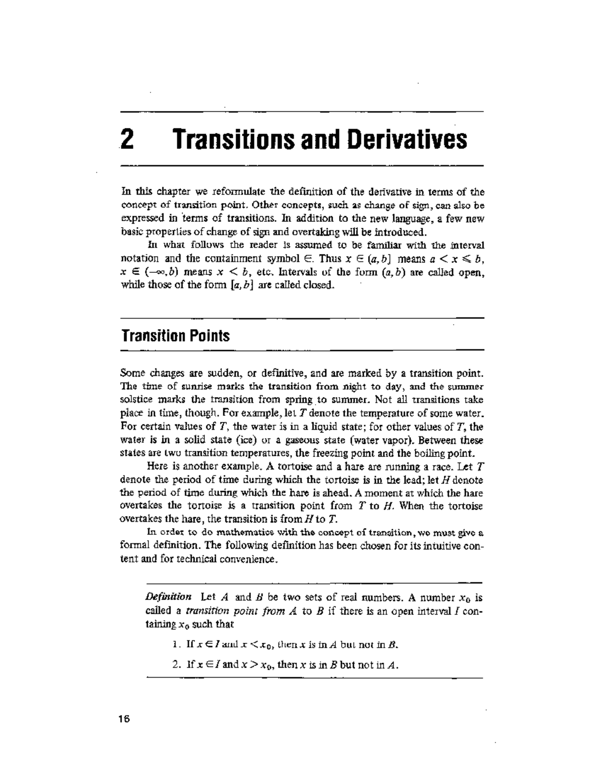 Calculus II- 2 - TRANSITONS AND DERIVATIVES - .2 Transitions and ...