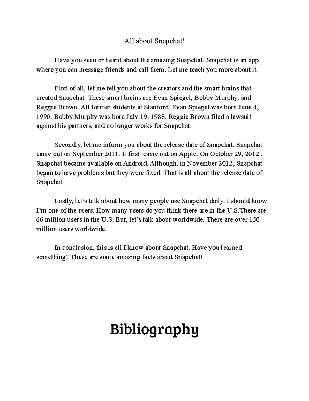 All about Snapchat - quick informative write - All about Snapchat! Have ...