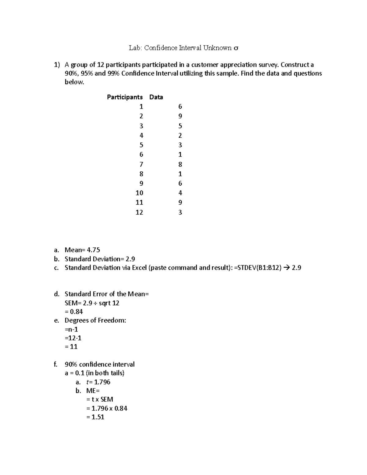 QM-Confidence Interval 2-Lab - Lab: Confidence Interval Unknown s A ...