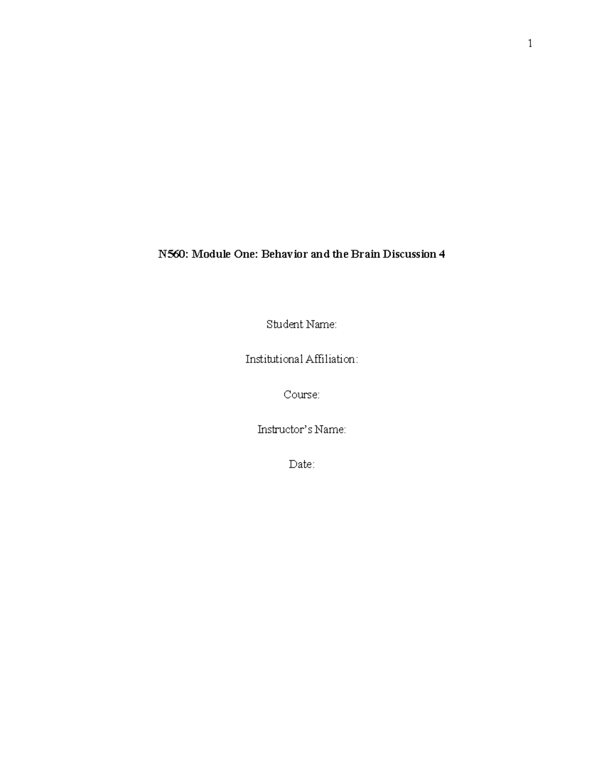 146335 editable file 146335 editable file - N560: Module One: Behavior ...