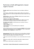 Nutrizione a livello dell'organismo: - BIO/09 - Fisiologia ...