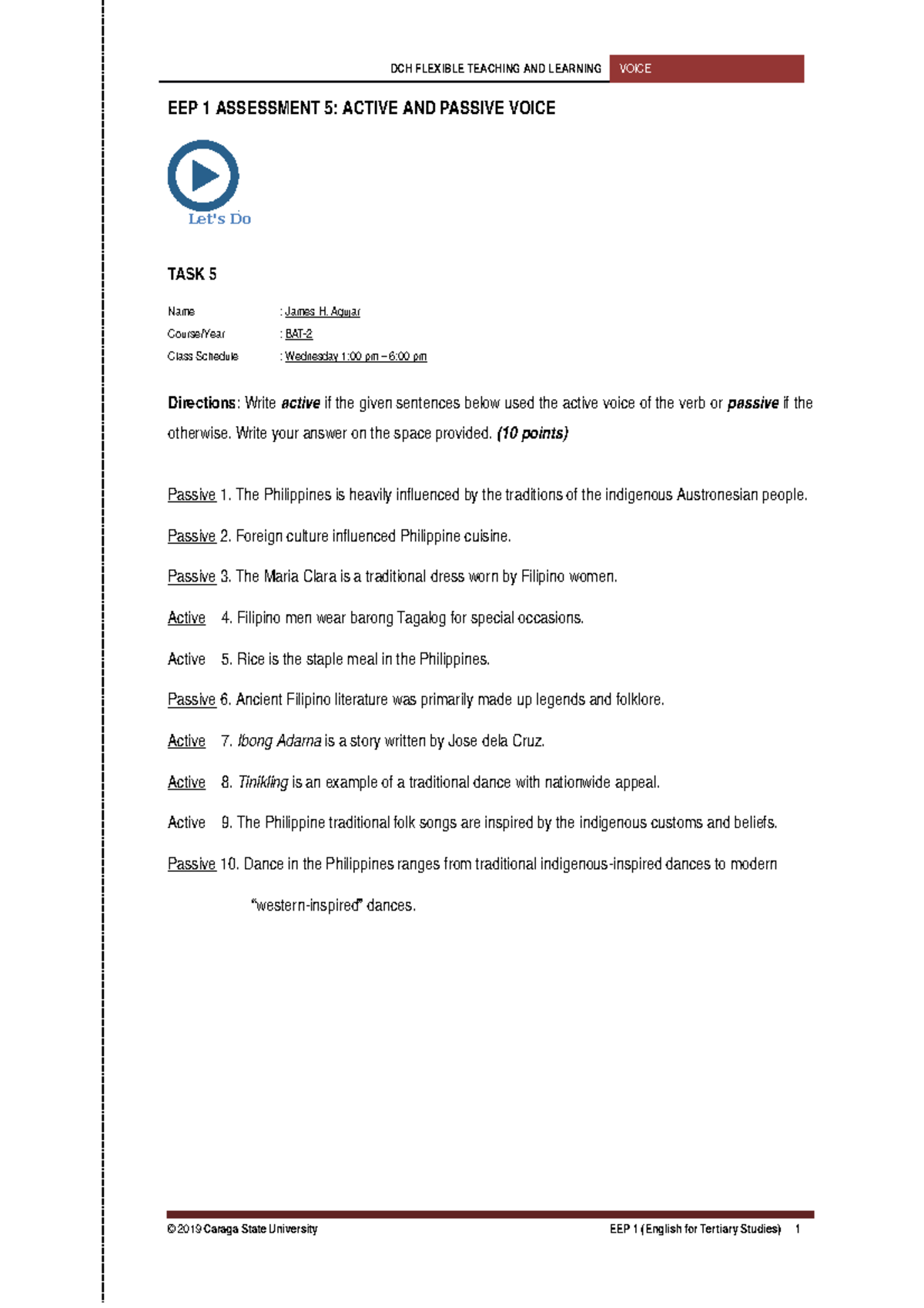 EEP1 Assessment it will give ideas how to answer. - Agricultural ...