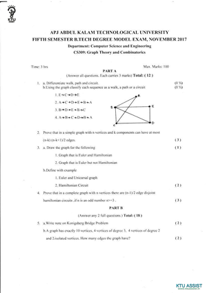 Module 5 MAT206 Graph Theory - MODULE V Graph Representations and Vertex Colouring : Matrix ...