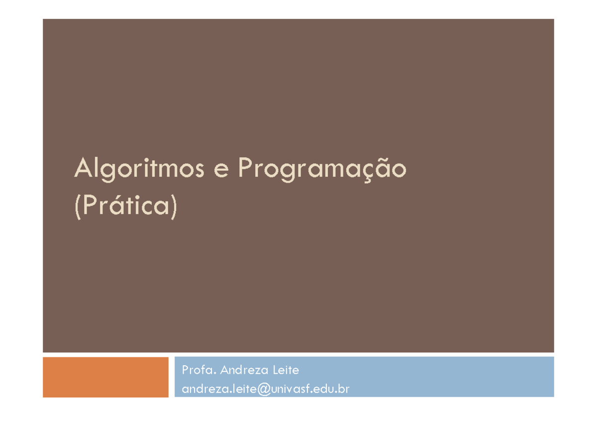 Introducao - Um material didatico para informação sobre algoritmos e ...