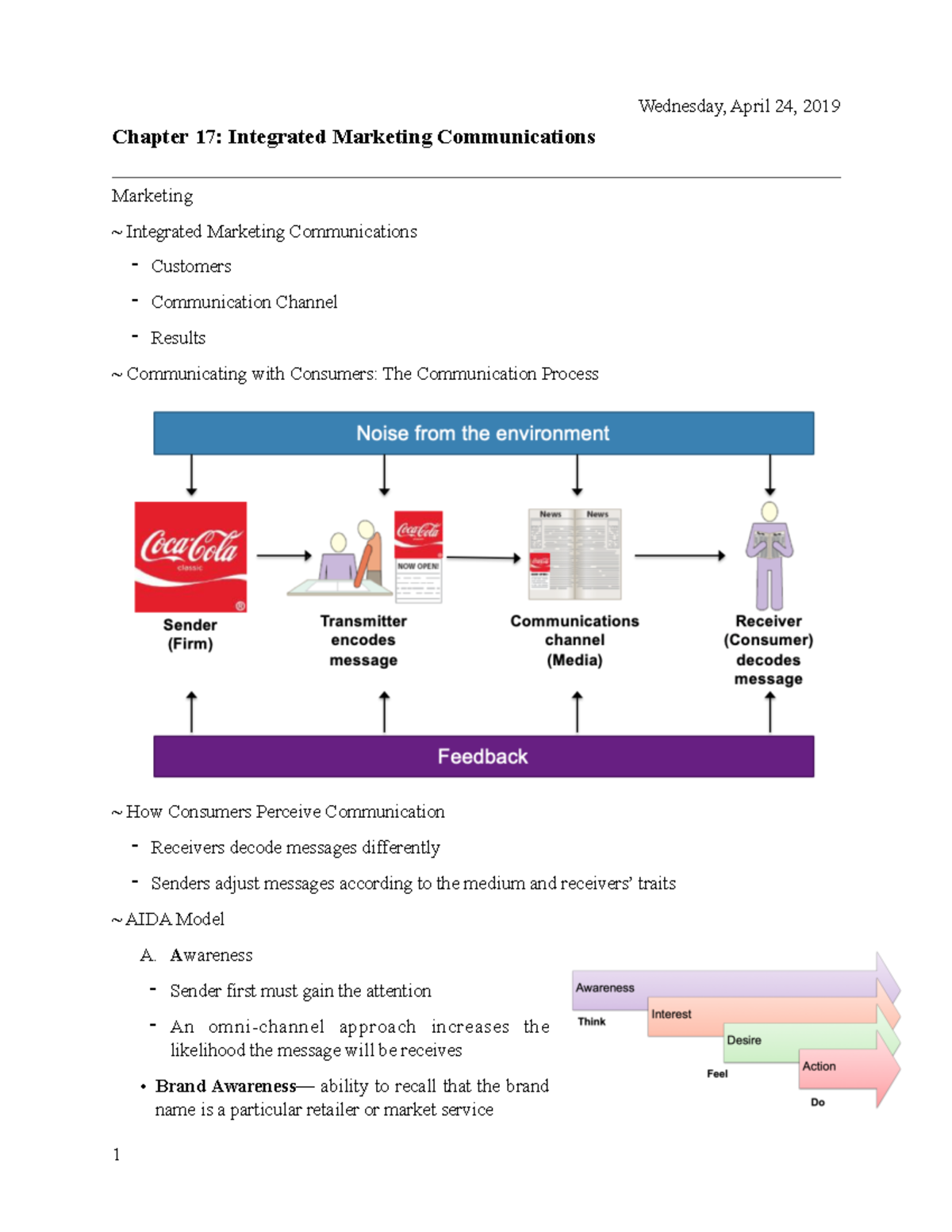 Chapter 17- Integrated Marketing Communications - Chapter 17 ...