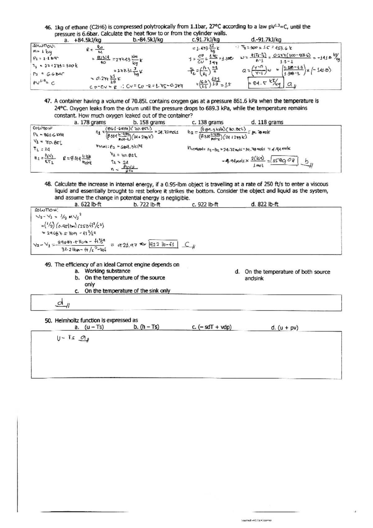 Thermodynamics LA 4.ESAS Part 9 - Electrical Engineering - Studocu