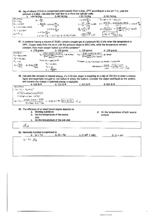Thermodynamics LA 4.ESAS Part 1 - Electrical Engineering - Studocu