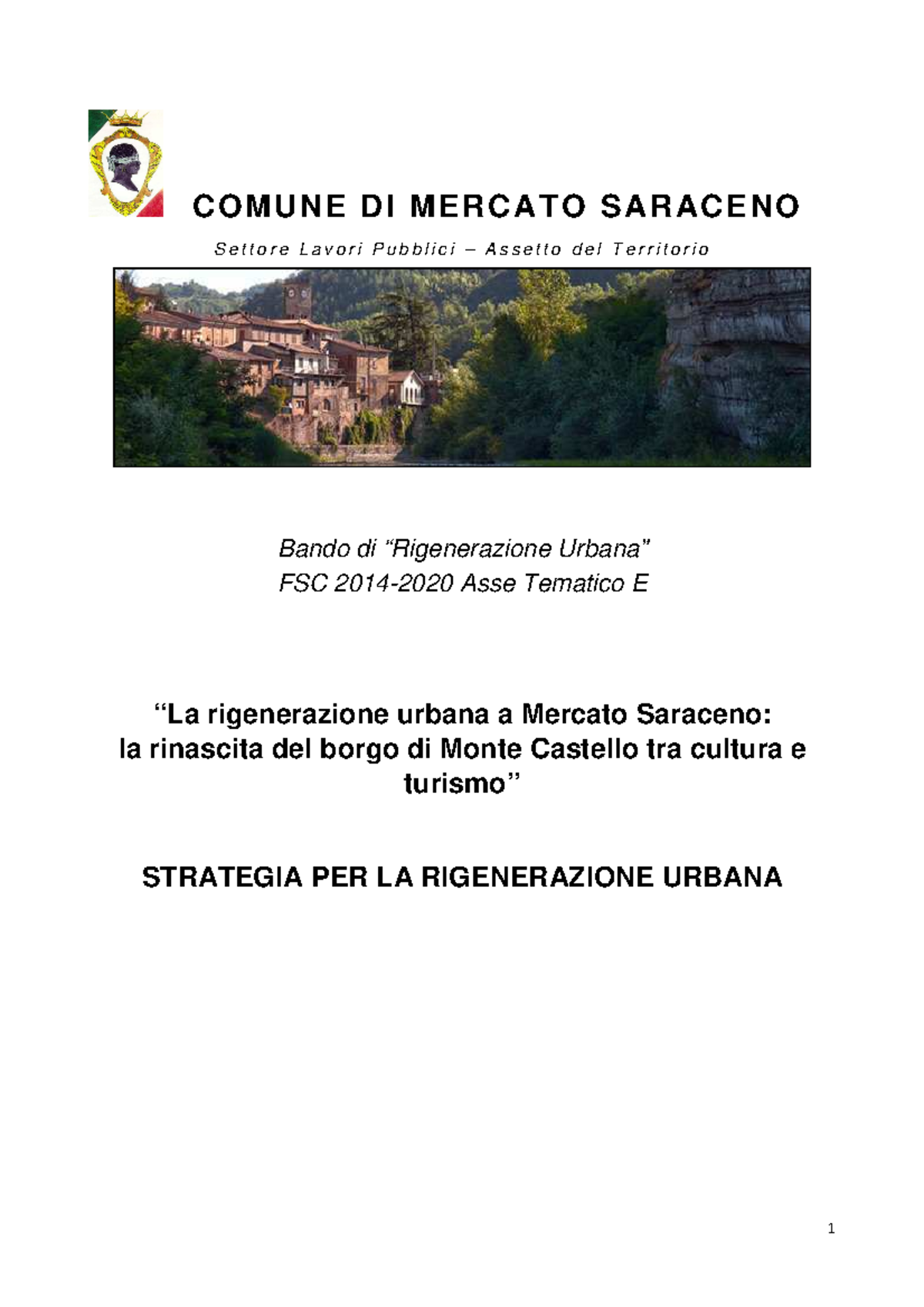 02 strategia 056 - CO MUN E D I M ERCAT O SARACENO S e t t o r e L a v ...