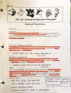Livestock and Poultry Terminology - ASC382 - UKY - Studocu