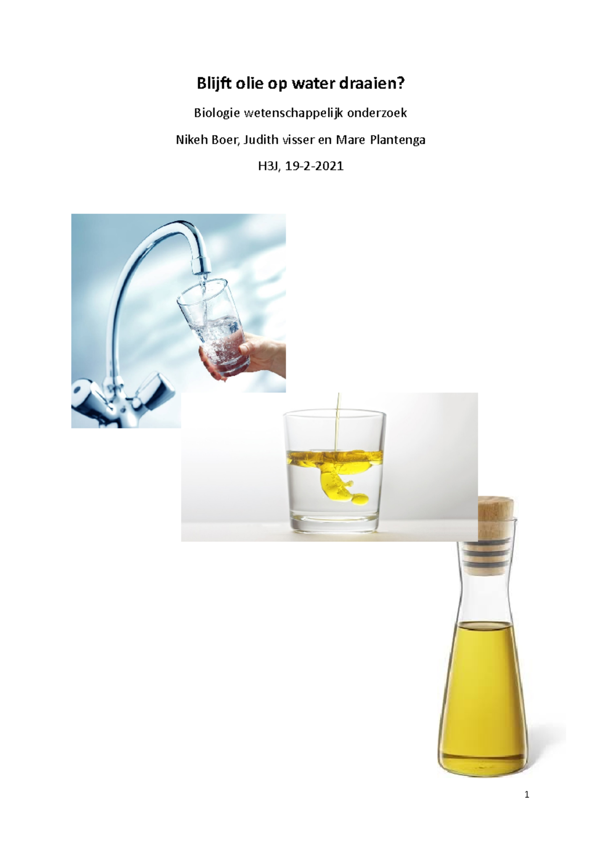 Biologie po h3 olie + water - Blijft olie op water draaien? Biologie ...