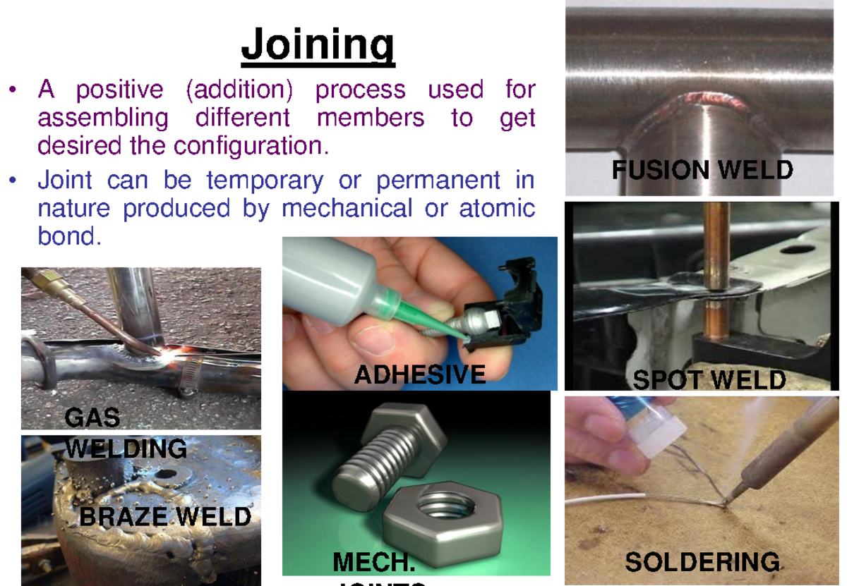 Welding by Prof. Kaushik Pal - Manufacturing Technology-II - IIT Roorkee - Studocu