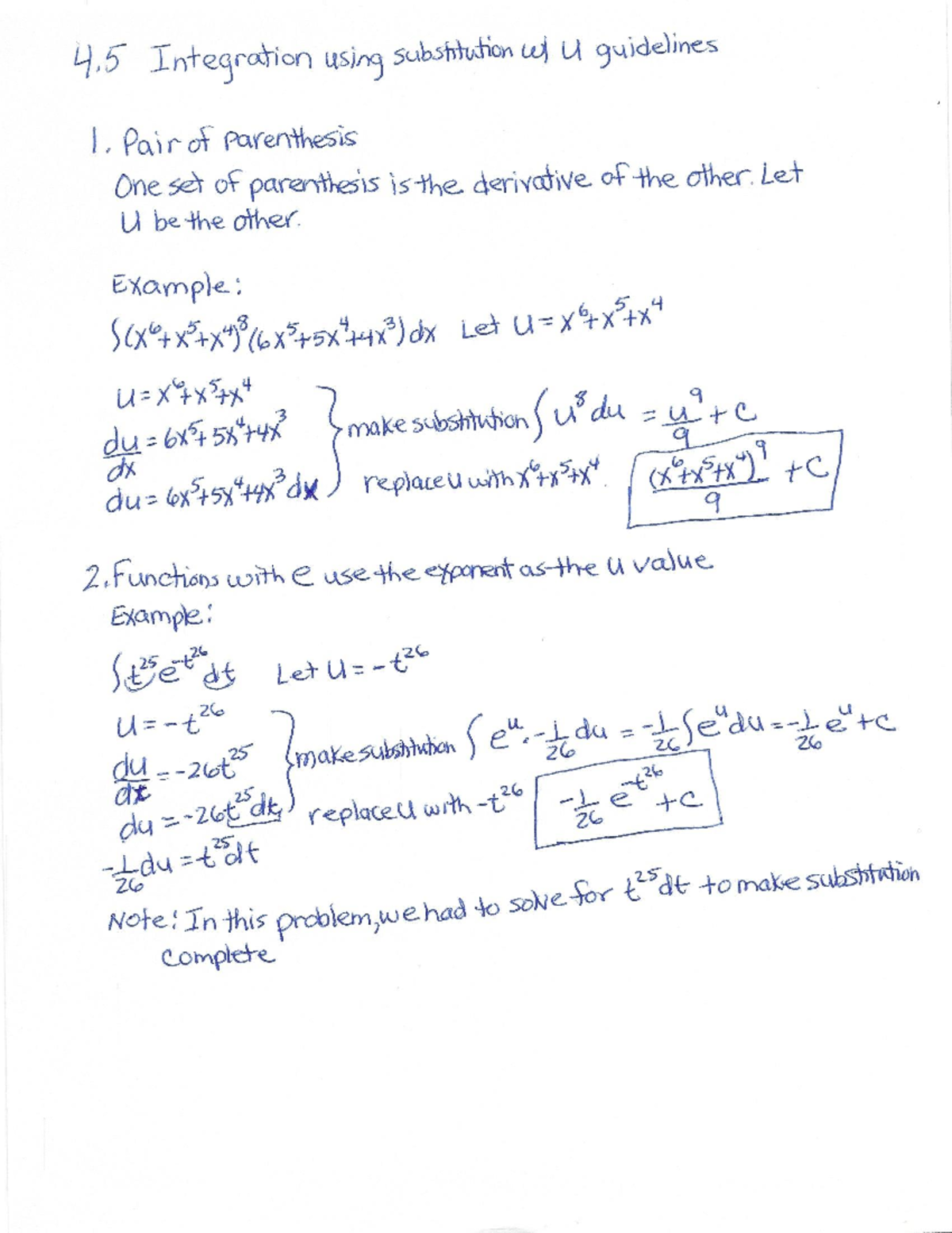 4.5 notes 2023 integrals - MAT 121 - Studocu