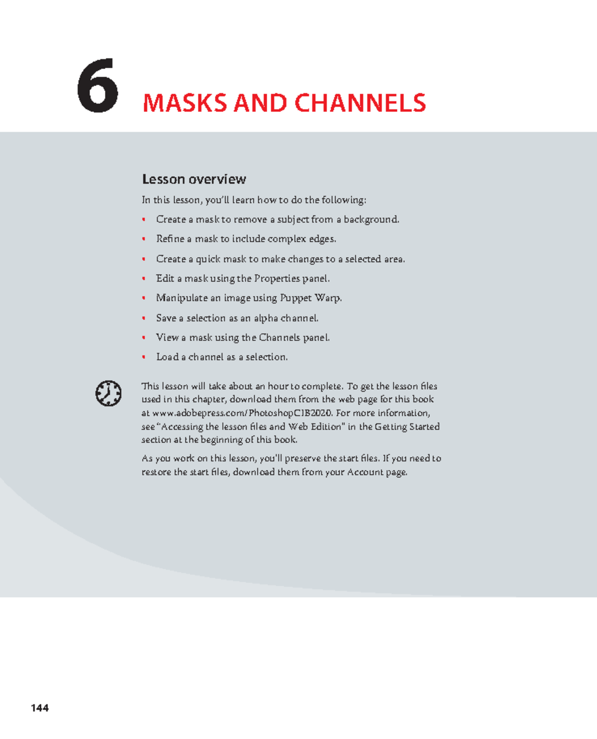 Chapter 6 - ADV lecture supplementary - 144 MASKS AND CHANNELS Lesson ...