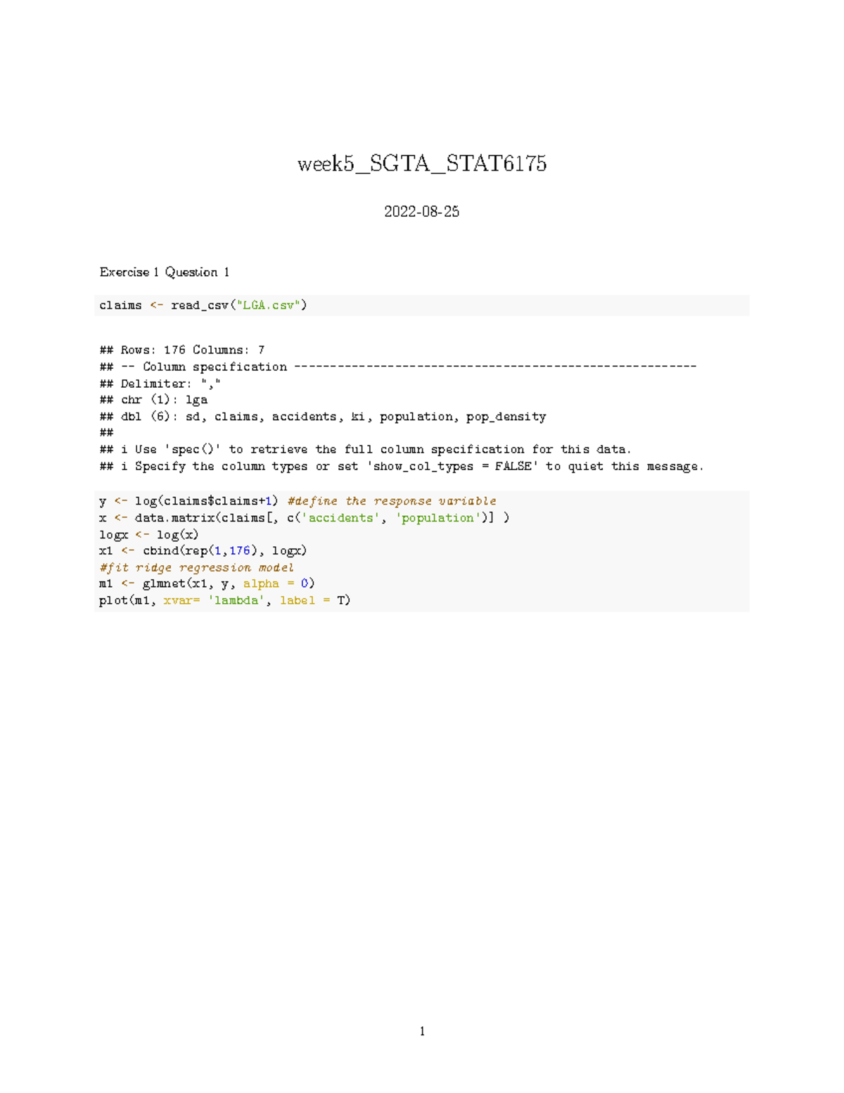 W5 Lab Solution - Lecture notes - week5_SGTA_STAT 2022-08- Exercise 1 ... W5 Lab Solution - Lecture notes - week5_SGTA_STAT 2022-08- Exercise 1 ...
