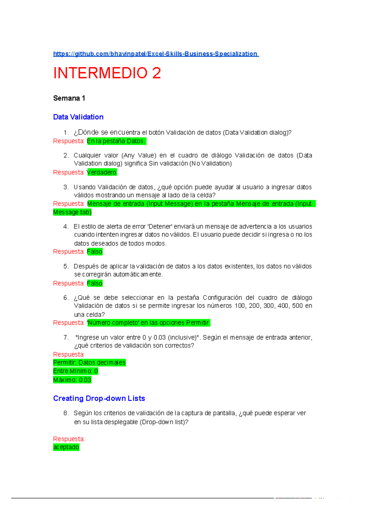 Solucionario-de-los-cuestionarios-de-excel-para-negocios compress - - Studocu