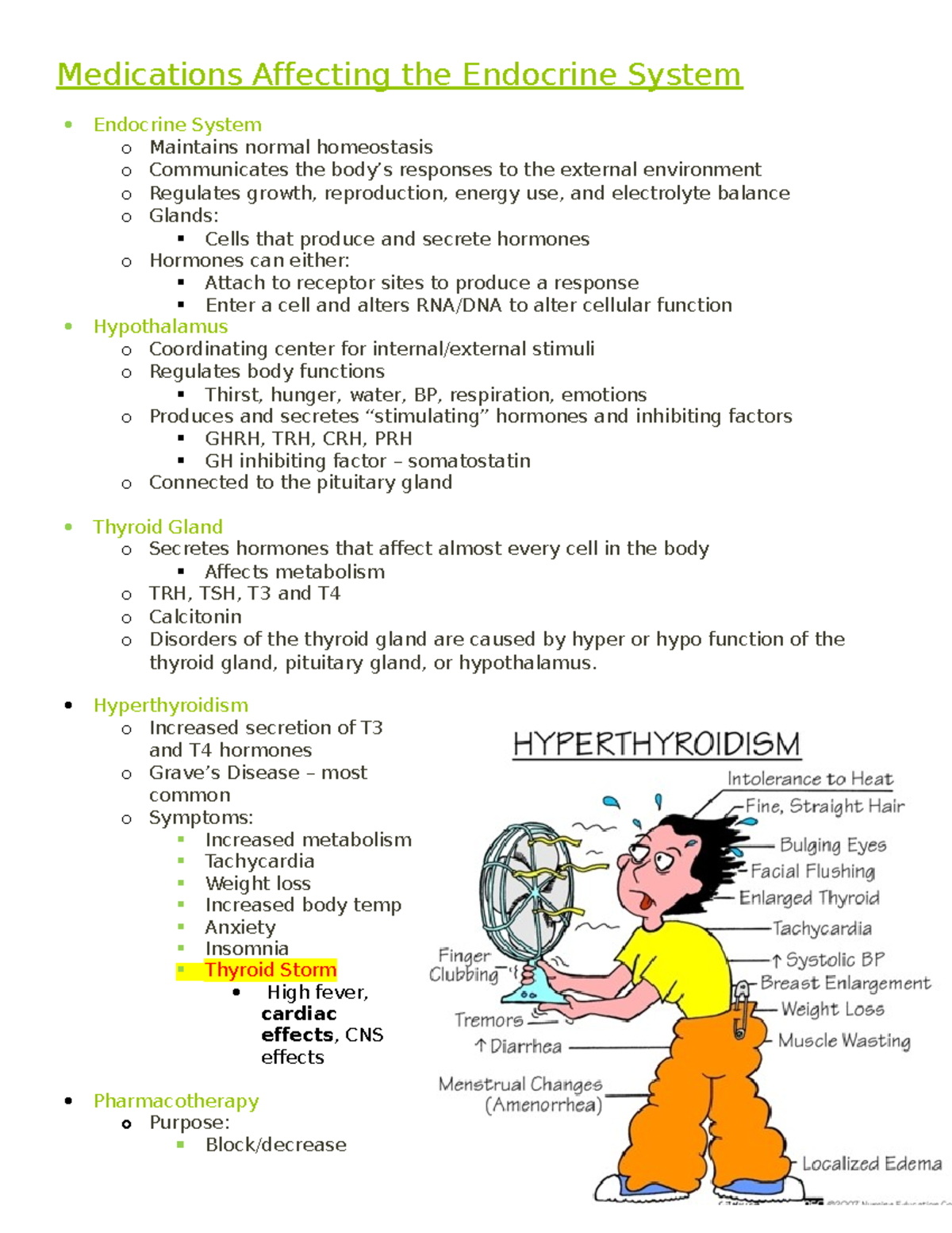 Endocrine Medications - Medications Affecting the Endocrine System ...